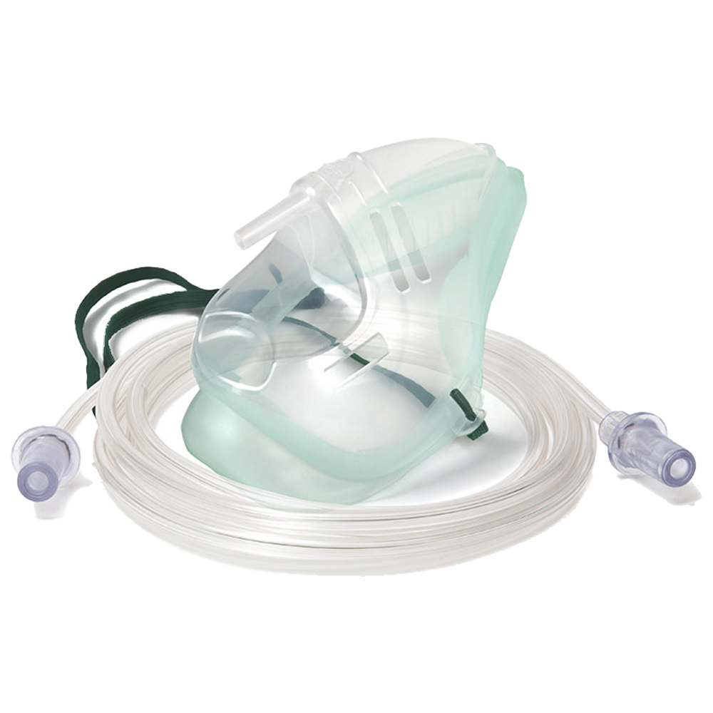 Oxygen Therapy Mask with 2M Tubing - Adult – promedsupplies.com.au
